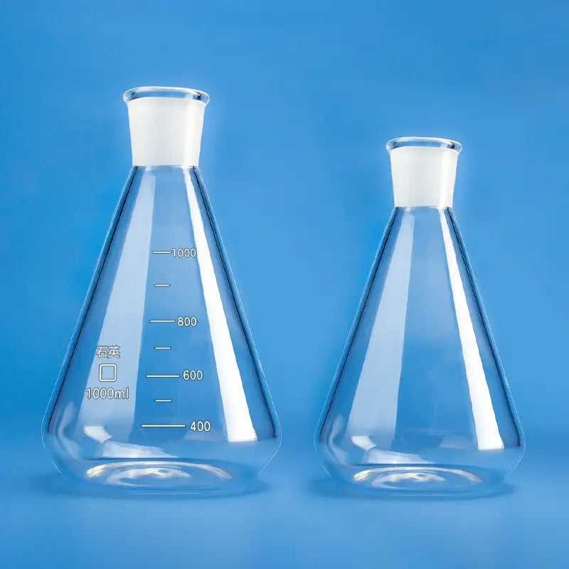 Quartz Glass Erlenmeyer Flasks | High Temp, Acid Resist, Custom – Aoxin ...